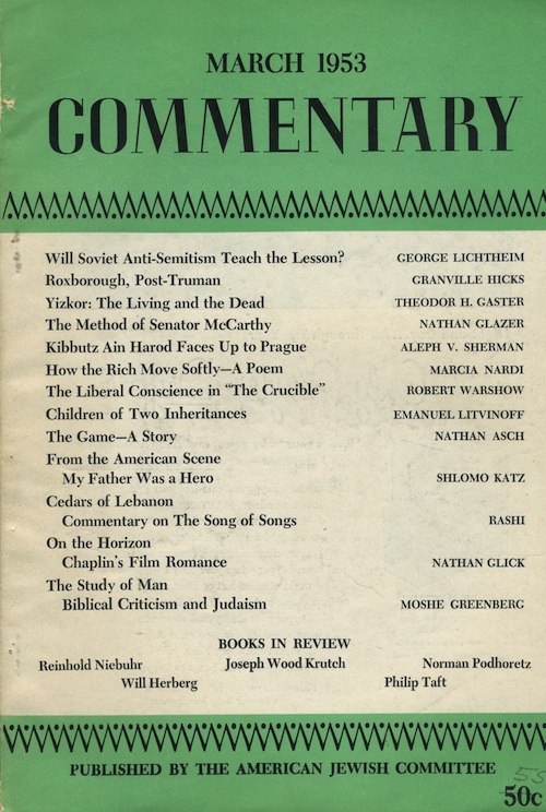 March 1953 – Commentary Magazine