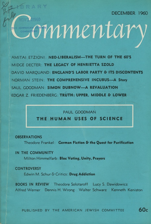 December 1960 – Commentary Magazine