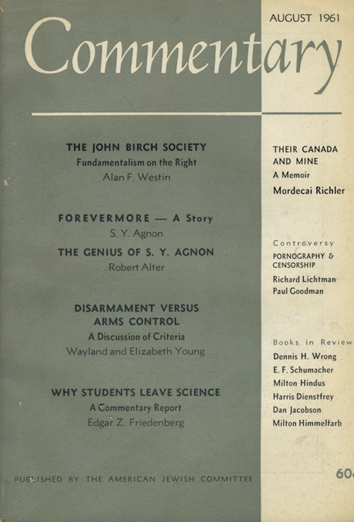 August 1961 – Commentary Magazine