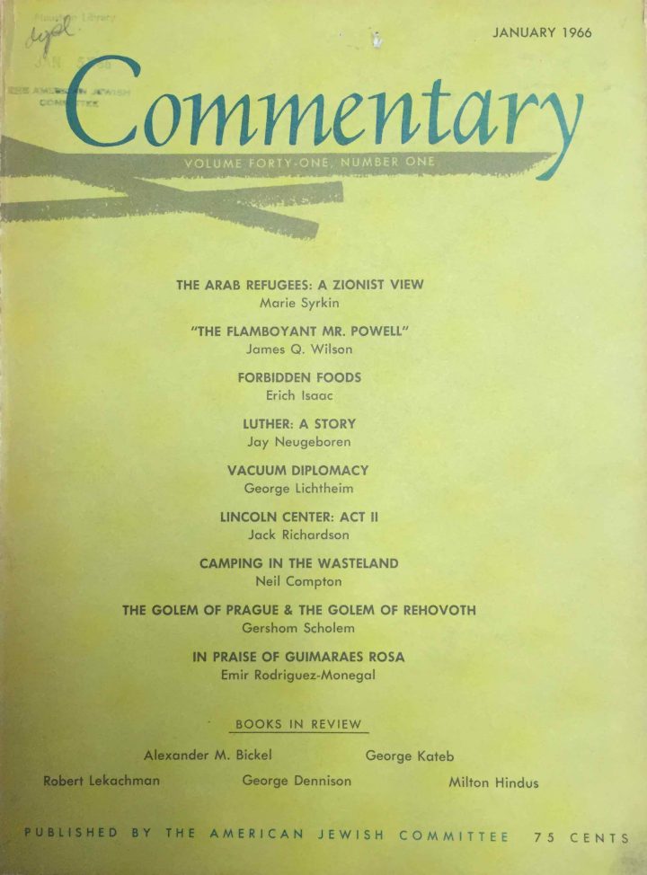 January 1966 – Commentary Magazine