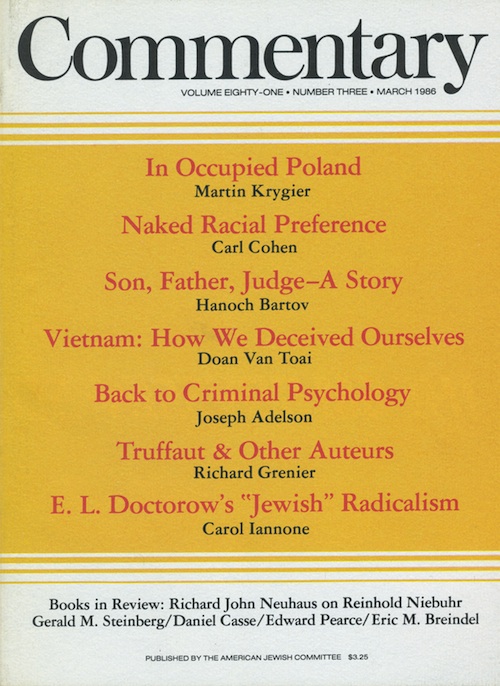 March 1986 – Commentary Magazine