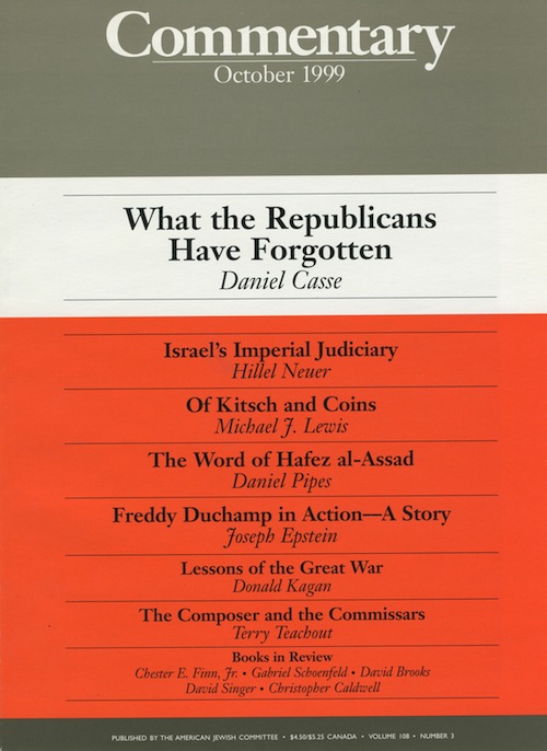 October 1999 – Commentary Magazine